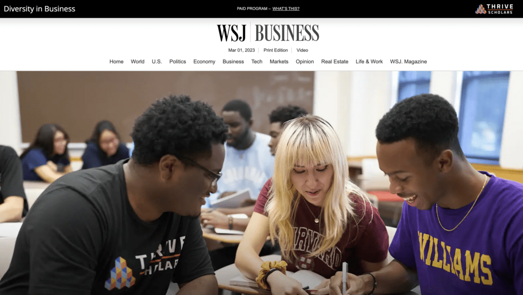 Why Corporate America's Diversity Problem Is Solvable. - Thrive Scholars